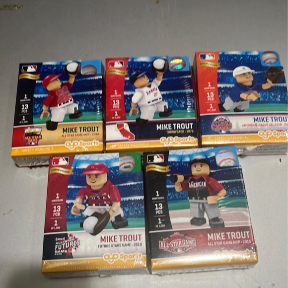 Oyo Lego | Toys | Oyo Mike Trout Figurines Lot Sale 5 Boxes | Poshmark